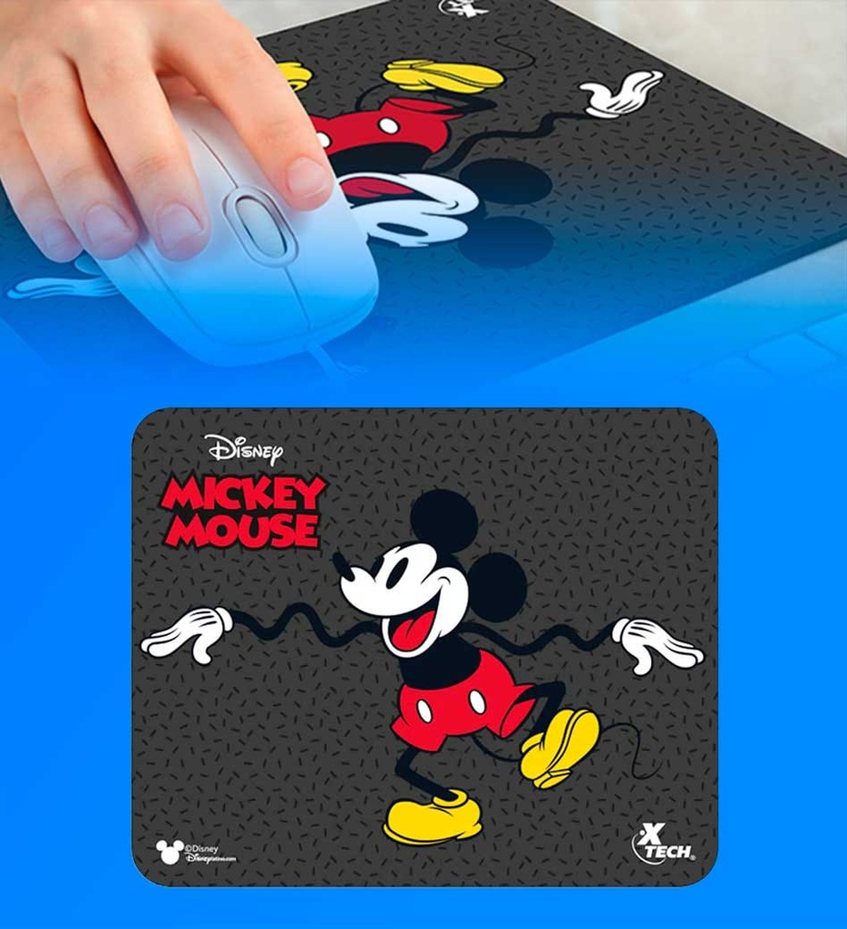 Mouse Pad Xtech XTA-D100MK Disney Mickey Mouse 8.6x7x0.7 Pulgadas | TERA