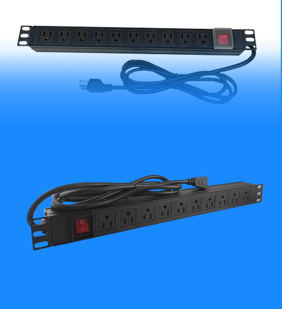 Regleta PDU Nextlink GI-USA(15)-10 10 tomas Horizontal Para Gabinete 110VAC 15A | TERA Guatemala