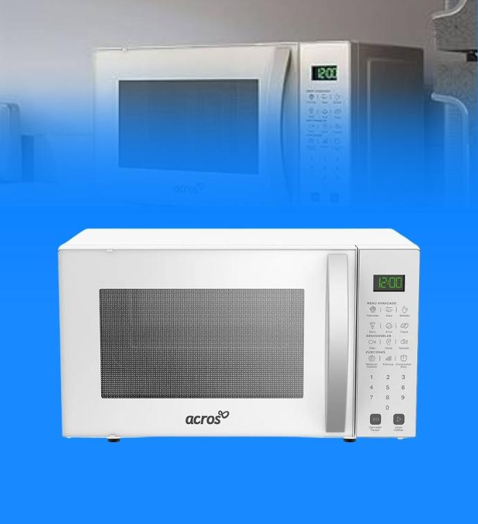 Microondas Acros AM1807W 0.7P3 20L Color Blanco | TERA Guatemala