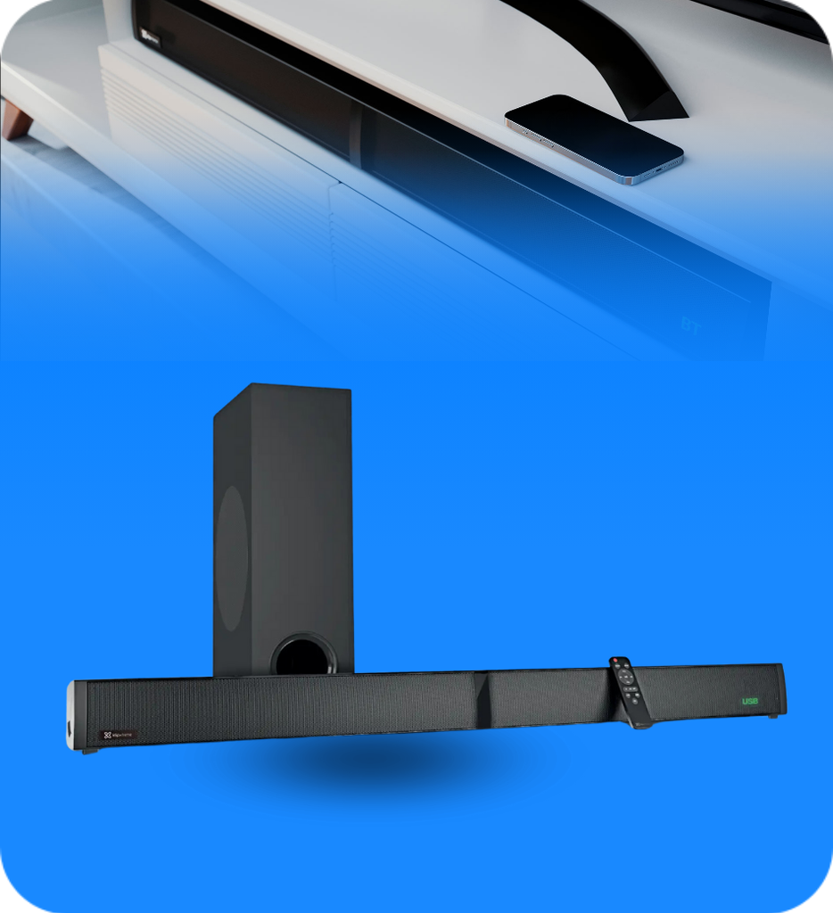 Sound Bar Klip Xtreme KSB-230 2.1 160W Inalambrica LED | TERA Guatemala