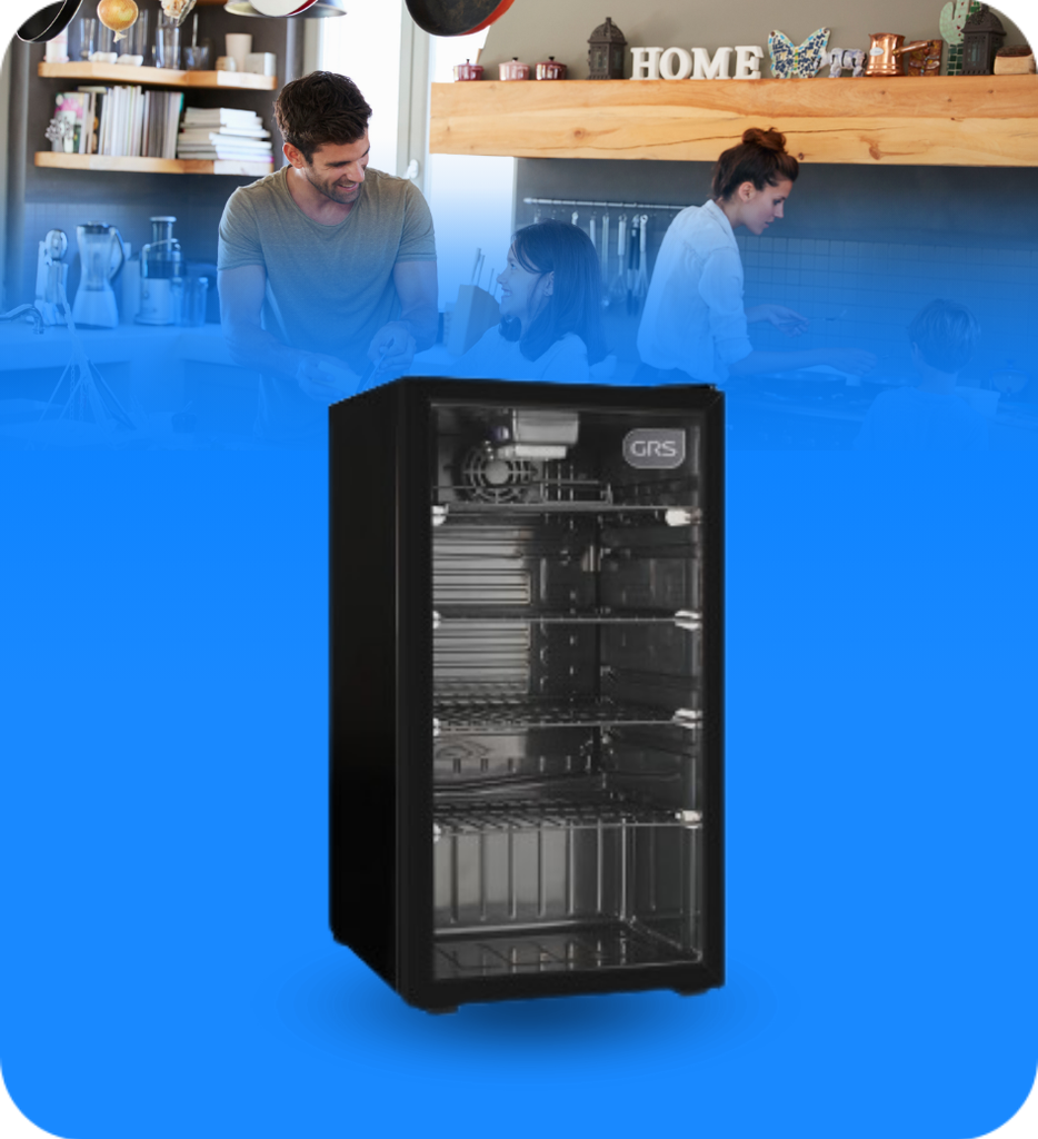 Refrigerador Compacto GRS GLS-100ST 92 Litros 3.5 Pies Color Negro ...