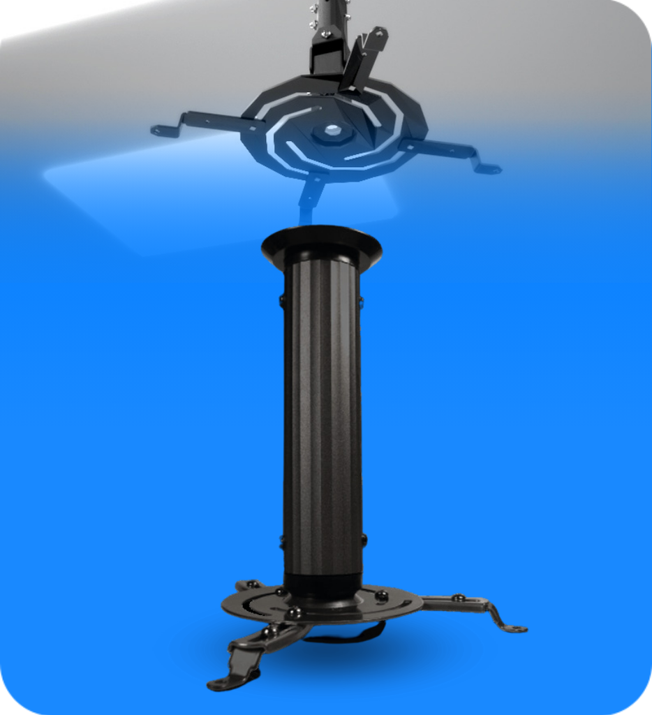 BRACKET (BASE) PARA PROYECTOR KPM-410B MONTAJE TECHO 360 GRADOS COLOR ...