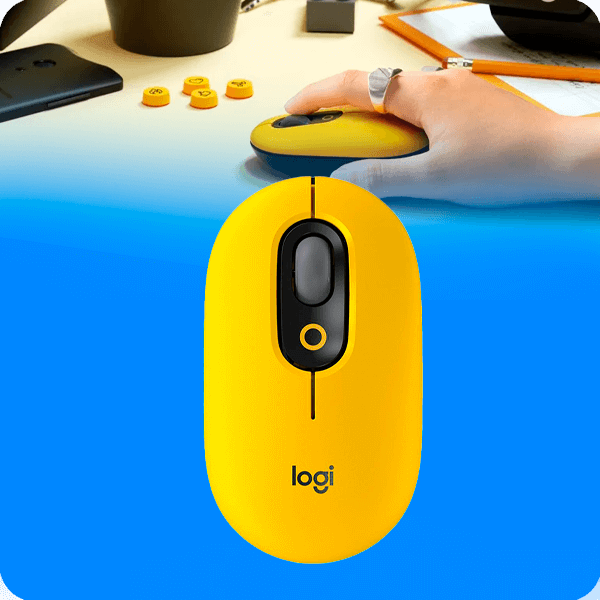Mouse Logitech Pop Con Emoji Personalizado 4 Botones Inalambrico Bluet
